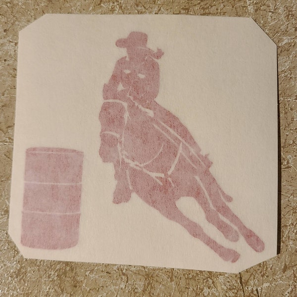 Barrel Racing Vinyl Decal for Cowgirls for Trailers and Truck Windows ...