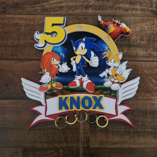 Sonic and Friends Cake Topper - Etsy