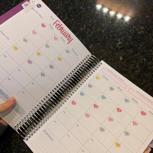 February Monthly Bullet Journal Sticker Kit Valentines Themed Stickers ...