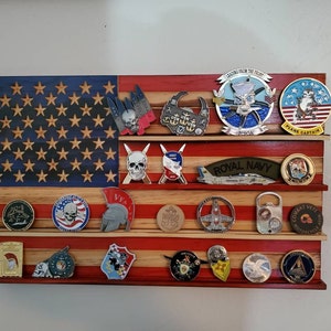 Thin Red Line/ Fire Fighter Challenge Coin Display | Etsy