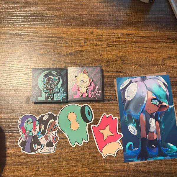 BOSS Salmonid STICKER SET (11 Pcs) Splatoon Vinyl Holographic Stickers ...