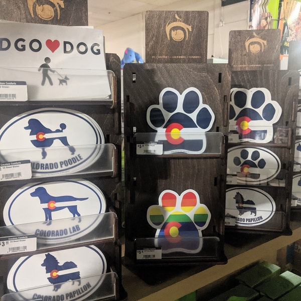 Wooden Sticker Display-small | Small Product Display | Countertop ...