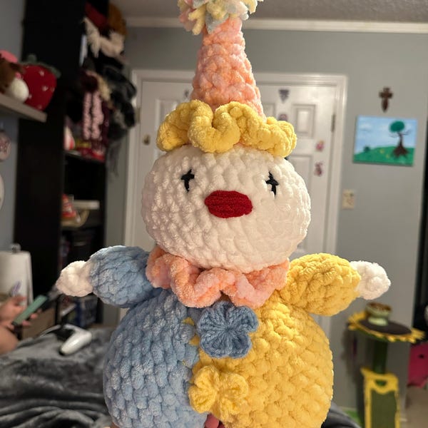 Chubby Clown Crochet Pattern | Amigurumi PDF Tutorial | Circus Plush ...