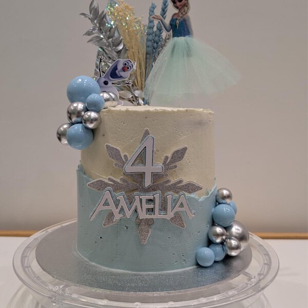 Froze Ice Queen , Ice Princess, Cake Topper, Dried Flower Cake - Etsy UK
