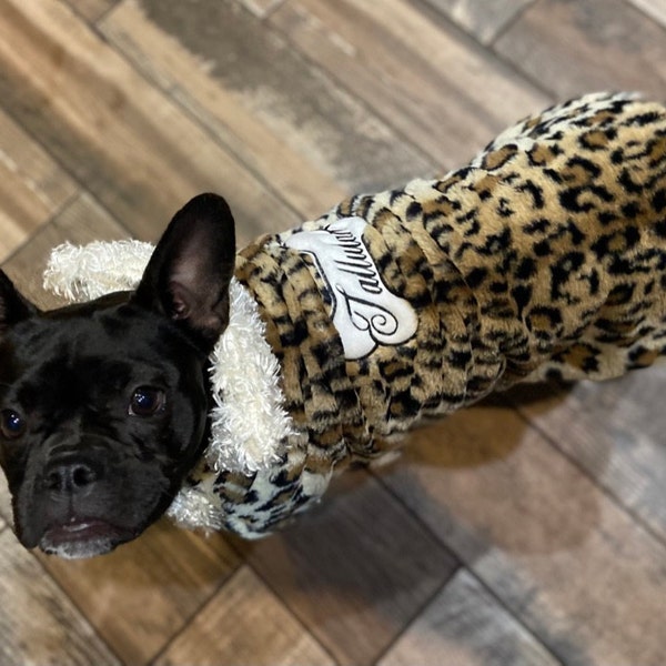 Handmade Luxurious Personalized Bone Fur Coat for Dogs With Tailoring ...