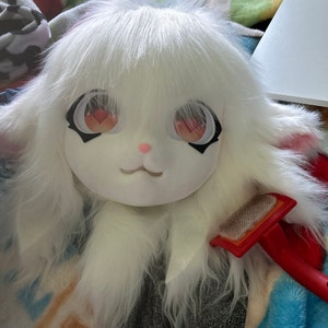Kig Fursuit Head Cat Furry Head With Lolita Clips, Kig Kemono Fursuit ...