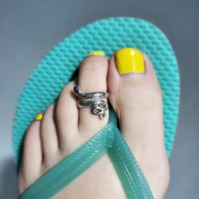 Greek Key Toe Ring Silver Toe Ring Sterling adjustable - Etsy