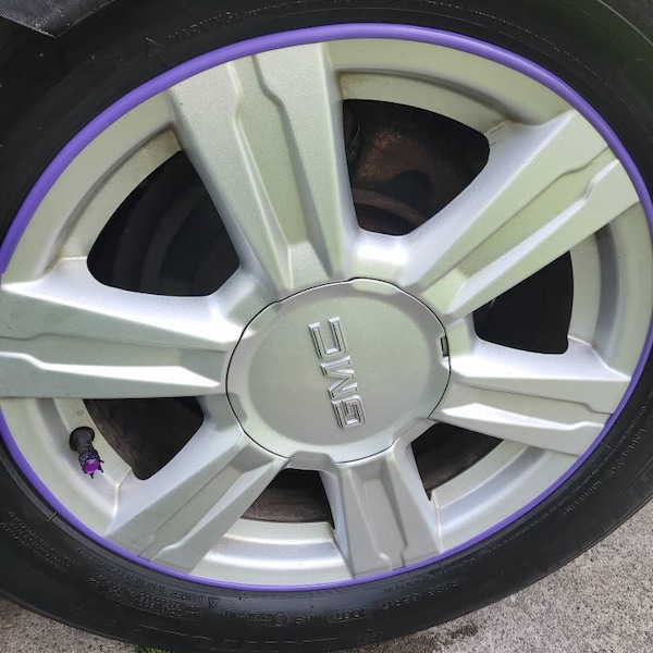 26FT Red Car Wheel Hub Rim Edge Protector Ring Tire Guard Sticker ...
