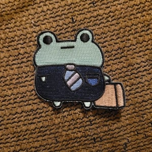 Iron on Patch Bizness Frog Frog Patch - Etsy