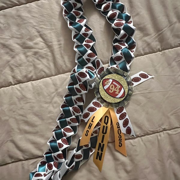 Football Stole Leis/ Graduation Leis/back to School/ Sport Night ...