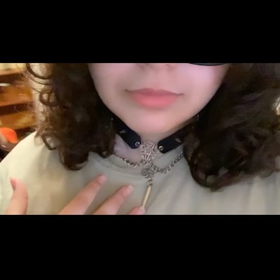 Gothic Leather Pentagram Choker Pagan Wicca Spiked Choker - Etsy