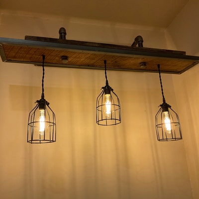 Rustic Industrial Trough Light Galvanized Light W/bulbs L3890 - Etsy