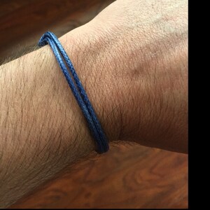 Black String Bracelet, Mens Bracelet, Men's Jewelry, Gift for Him ...