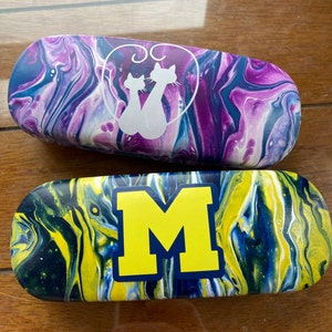 Custom Hard Eye Glass Case Abstract Painted Glasses Case - Etsy