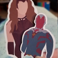 Scarlet Witch Wanda Maximoff Marvel Wandavision Sticker - Etsy Canada