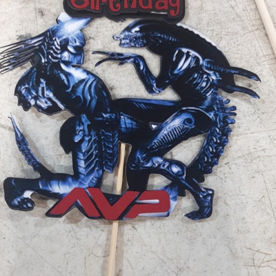 ALIENS VS PREDATOR Cake Topper - Etsy