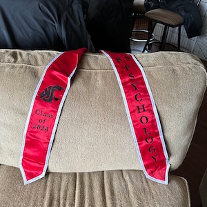 Custom Embroidery Graduation Stole Custom Personalized Stole Custom ...