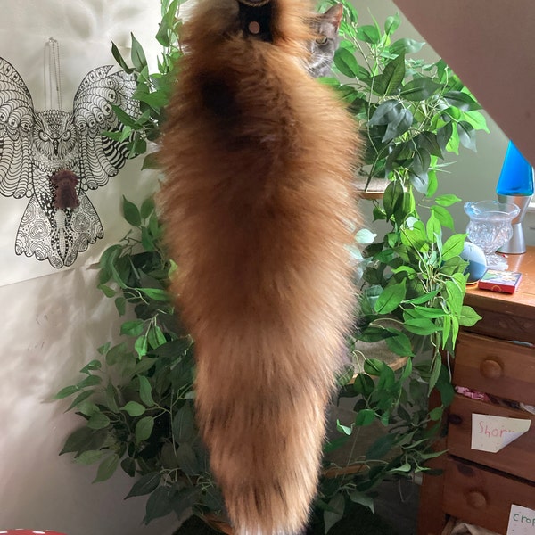 Red Fox Tails With Keychain Option - Etsy
