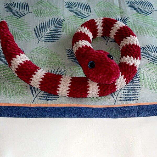 Crochet Large Snake Pattern, Crochet Pattern, Snake, Crochet Reptile ...