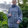 FUZZY Mohair WHITE Long Mittens Thick Warm Handmade Soft Ski Cosy ...