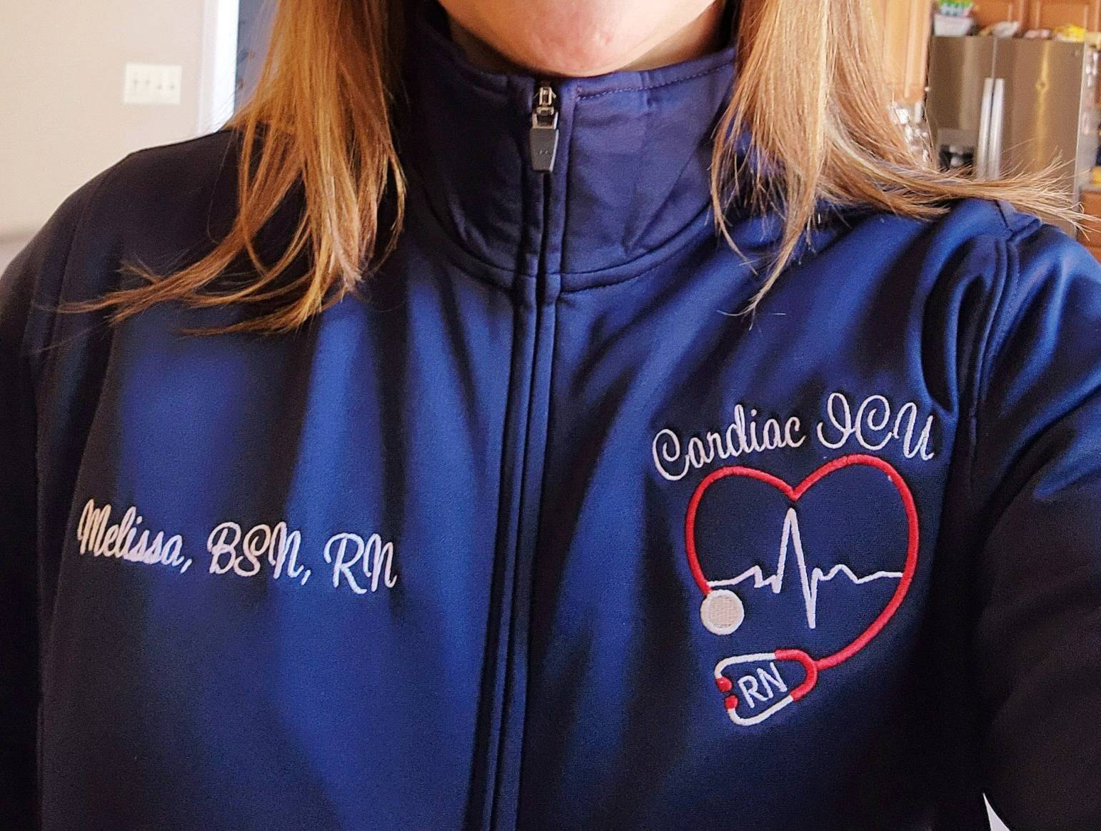 Nurse Jacket | Critical Care Nurse Jacket | RN Zip Sweatshirt | Nurse ...