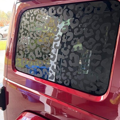 Leopard Cheetah Print Rear Window Decals Fit Jeep Wrangler - Etsy