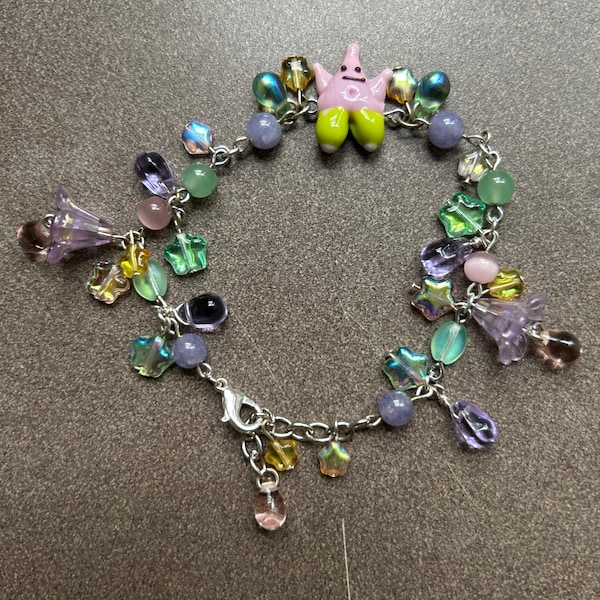 Twinkle Twinkle - Handmade Beaded Cartoon-inspired Bracelet *silver or ...