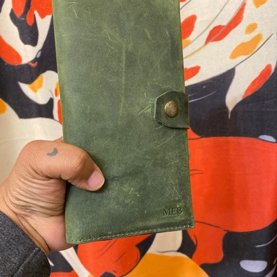 Personalized Womens Wallet, Distressed Leather Wallet for Women, Womens ...