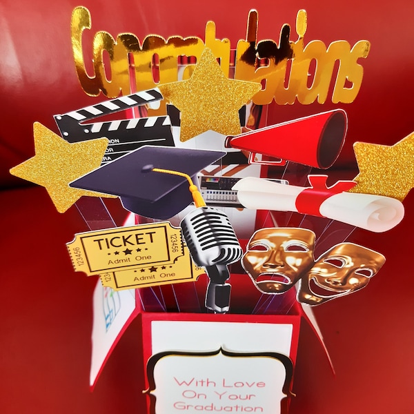 Theatre Drama Acting Themed Card in a Box/3d Card - Etsy UK