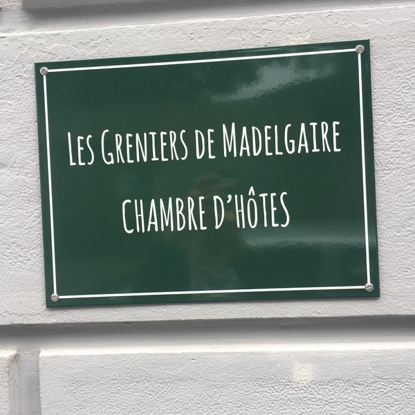 French Enamel House Number Sign 6" X 7.9" *made to Order*, Genuine ...