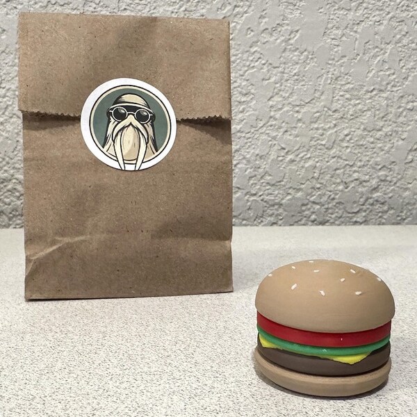 Cheeseburger Magnetic Fidget Toy 4 Piece Magnetic Slider Stim Toy ...