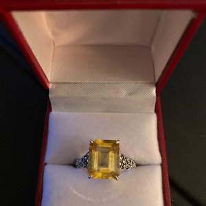 White Inset Stone Ring/ Sterling Silver/ Embellished Gem & CZ | Etsy