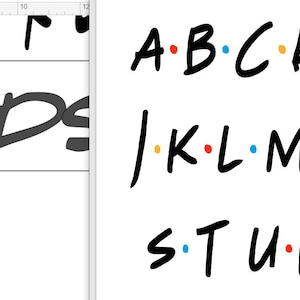 Friends Font SVG TTF Friends TV Show, Friends Alphabet Svg, Friends ...