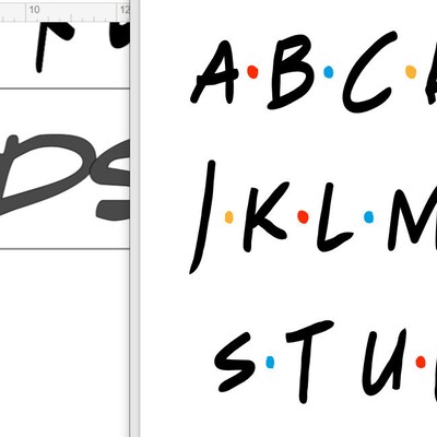 Friends Font SVG TTF Friends TV Show, Friends Alphabet Svg, Friends ...