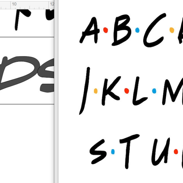 Friends Font SVG TTF Friends TV Show, Friends Alphabet Svg, Friends ...