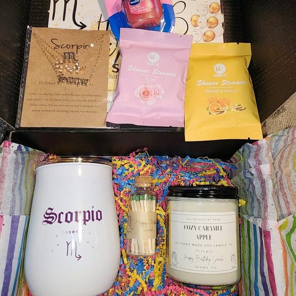 Libra Zodiac Birthday Gift Box Personalized Libra Gift Box Astrology ...