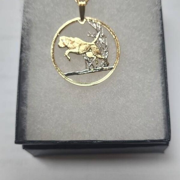 Labrador Retreiver Pendant, Canada 50 Cents Coin Hand Cut , 1 " in ...