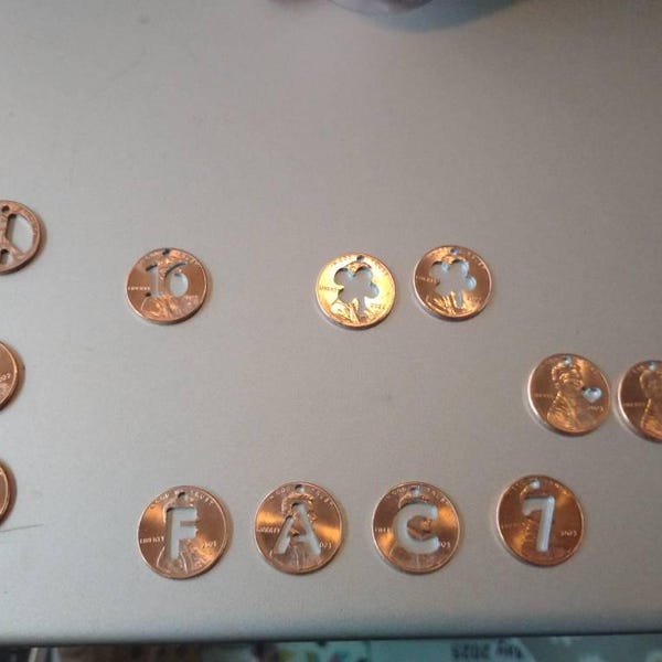FOR CHARITY Lucky Penny Cut Out FISH Penny Charm Memorial Keepsake Fish ...
