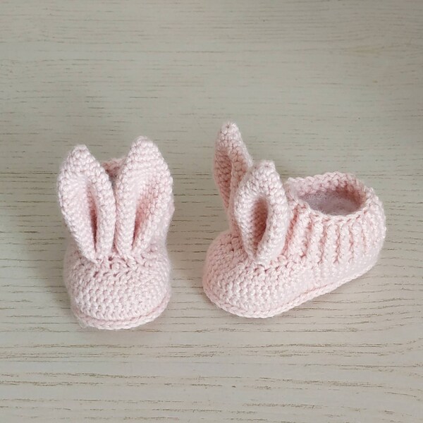 Bunny Slippers Crochet Pattern, Bunny Shoes Crochet Pattern, Crochet ...