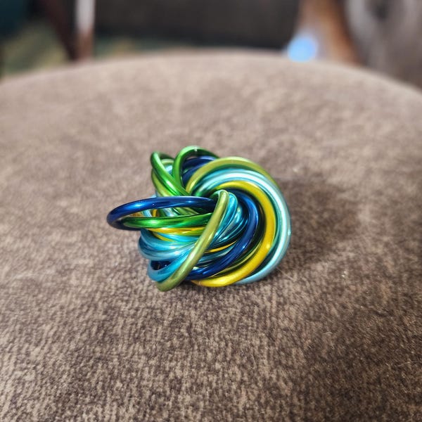 Mobius Ball Fidget Toy Gift Idea Anxiety Reducing Fidget Toy Handmade ...