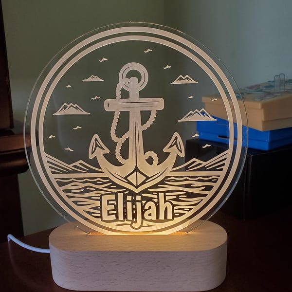 Garden and Floral LED Photo Frame Lamp Personalized Light-up Name Sign ...