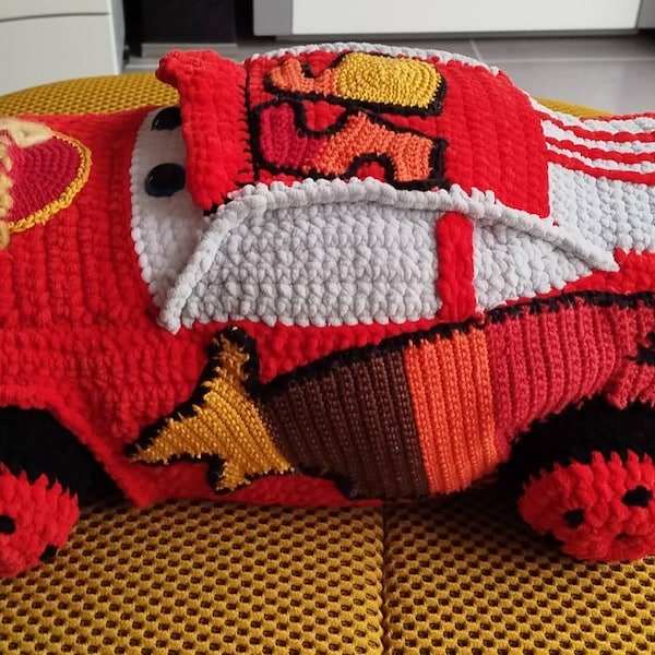 Lightning Mcqueen Crochet Pattern: Amigurumi PDF (english/german/french ...