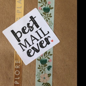 Best Mail Ever Happy Mail Packaging Stickers for Handmade Business 24 ...