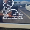 Calvin Peeing on Chevy Designs Sticker Auto, Laptop - Etsy