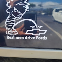 Calvin Peeing on Chevy Designs Sticker Auto, Laptop - Etsy