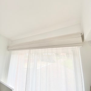 Double Window Cornice & Rail, Wooden Window Valance With Rail ...