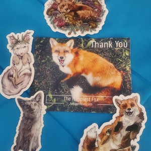 Fig the Fox Weatherproof Sticker - Etsy
