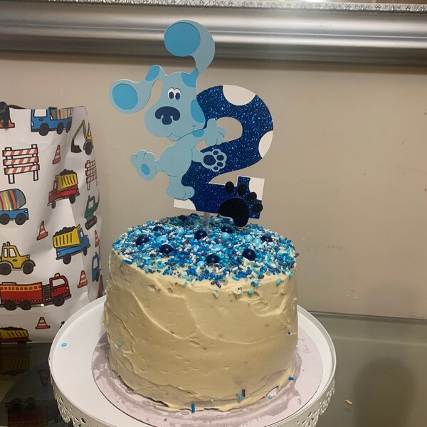 Blue’s Cake Topper, Blue’s Party Supplies - Etsy