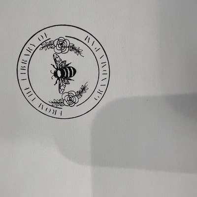 BEE BUZZY BEE Floral Wreath Library of Stamp or Embosser, Custom ...