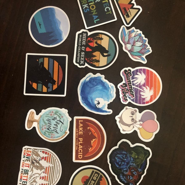 200pc Stickers Pack Outdoor Camping Hiking Stickers Pack Nature Vsco ...